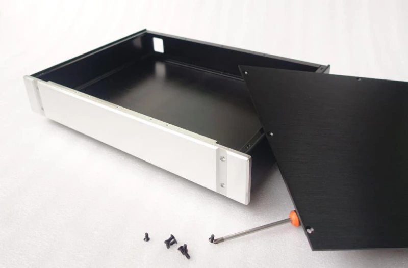 HiFi Full Aluminum Chassis Preamp Case Amplifier Enclosure 430x70x358MM ...