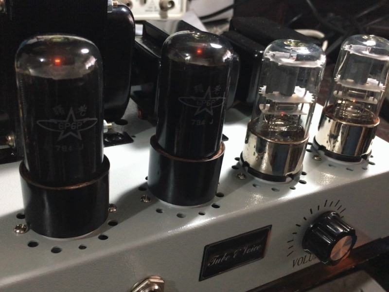 5W*2 Retro Style Single End Class A HIFI tube Power Amplifier 6G2P+6P6P (6SQ7+6V6) frequency ...