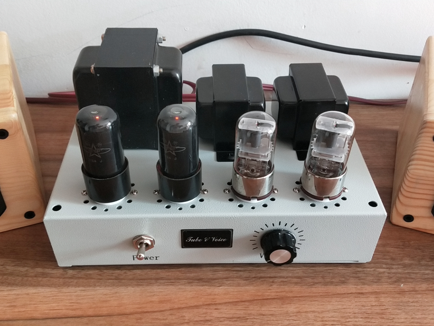 5W*2 Retro Style Single End Class A HIFI tube Power Amplifier 6G2P+6P6P (6SQ7+6V6) frequency ...