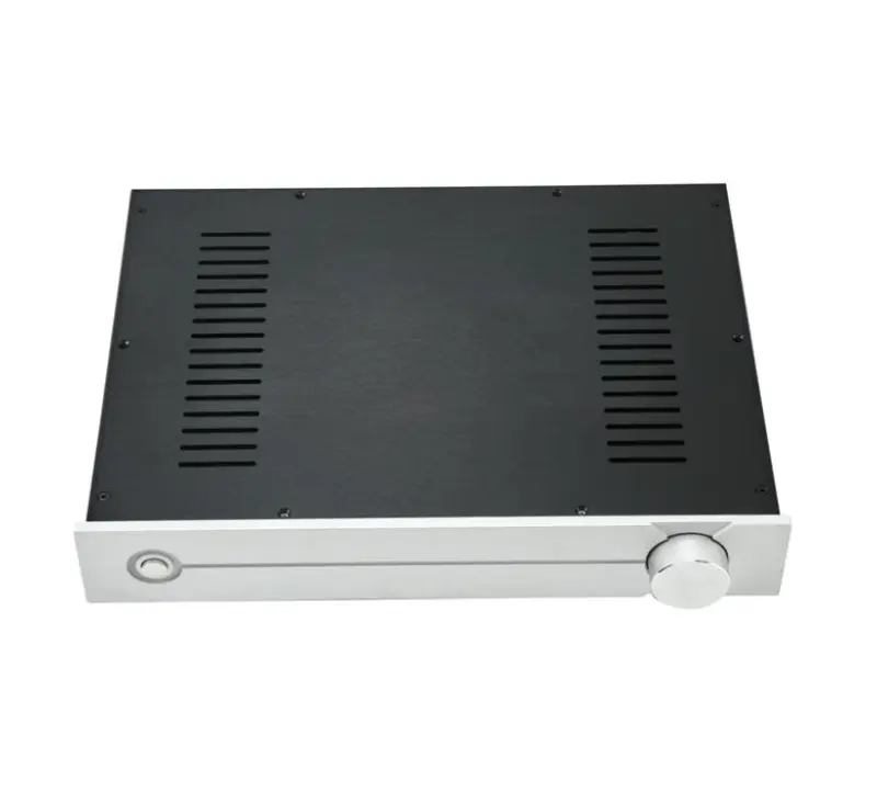 CJ-187 All-Aluminum Audio Amplifier Chassis DIY Preamp Case DAC Decoder Box Shell Width 430 ...