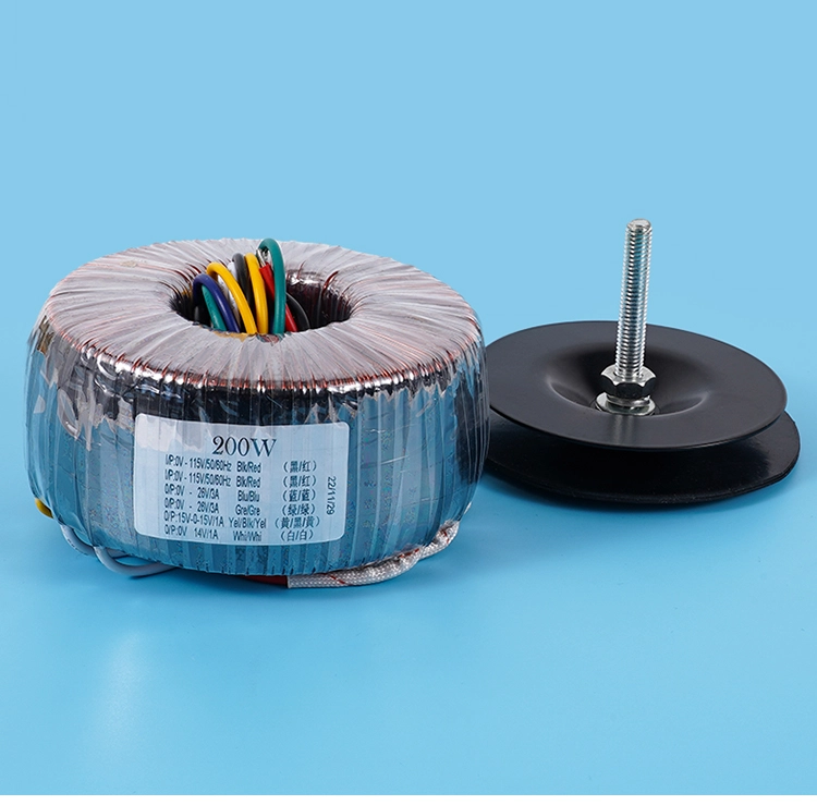 200W pure copper toroidal transformer A-core silicon steel sheet Audio ...