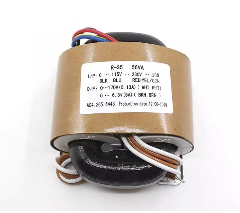 50W R type Oxygen free copper Power Transformer 50VA dual 25V voltage ...