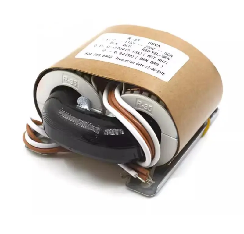 56W R type Oxygen free copper Power Transformer 56VA voltage output ...