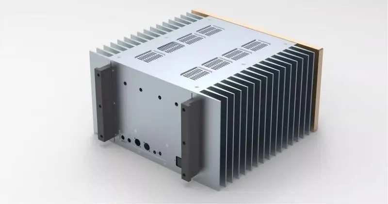 ACCUPHASE A75 Full Aluminum Enclosure Both Sides Heatsink / Power Amplifier Chassis DIY New ...