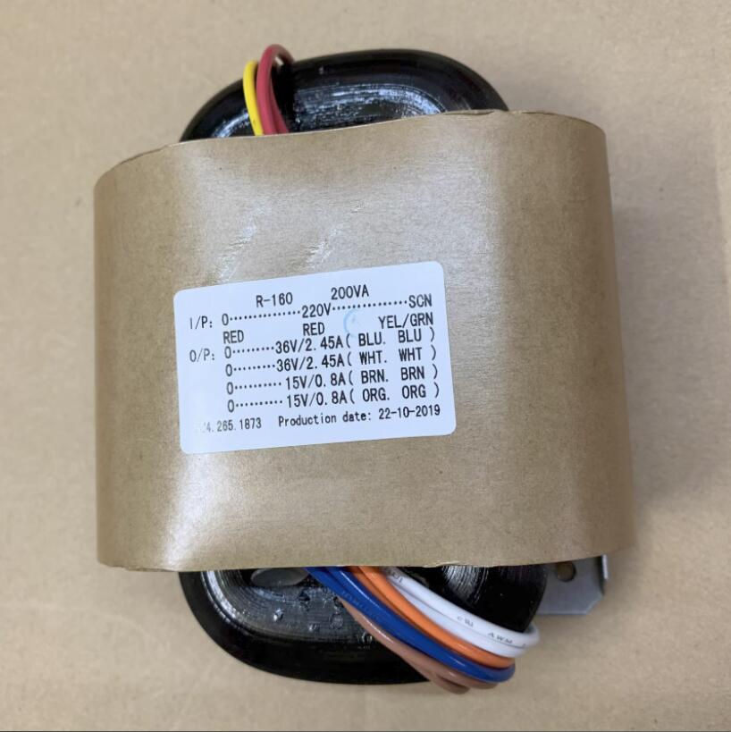 200W R type Oxygen free copper Power Transformer 200VA Multiple output ...