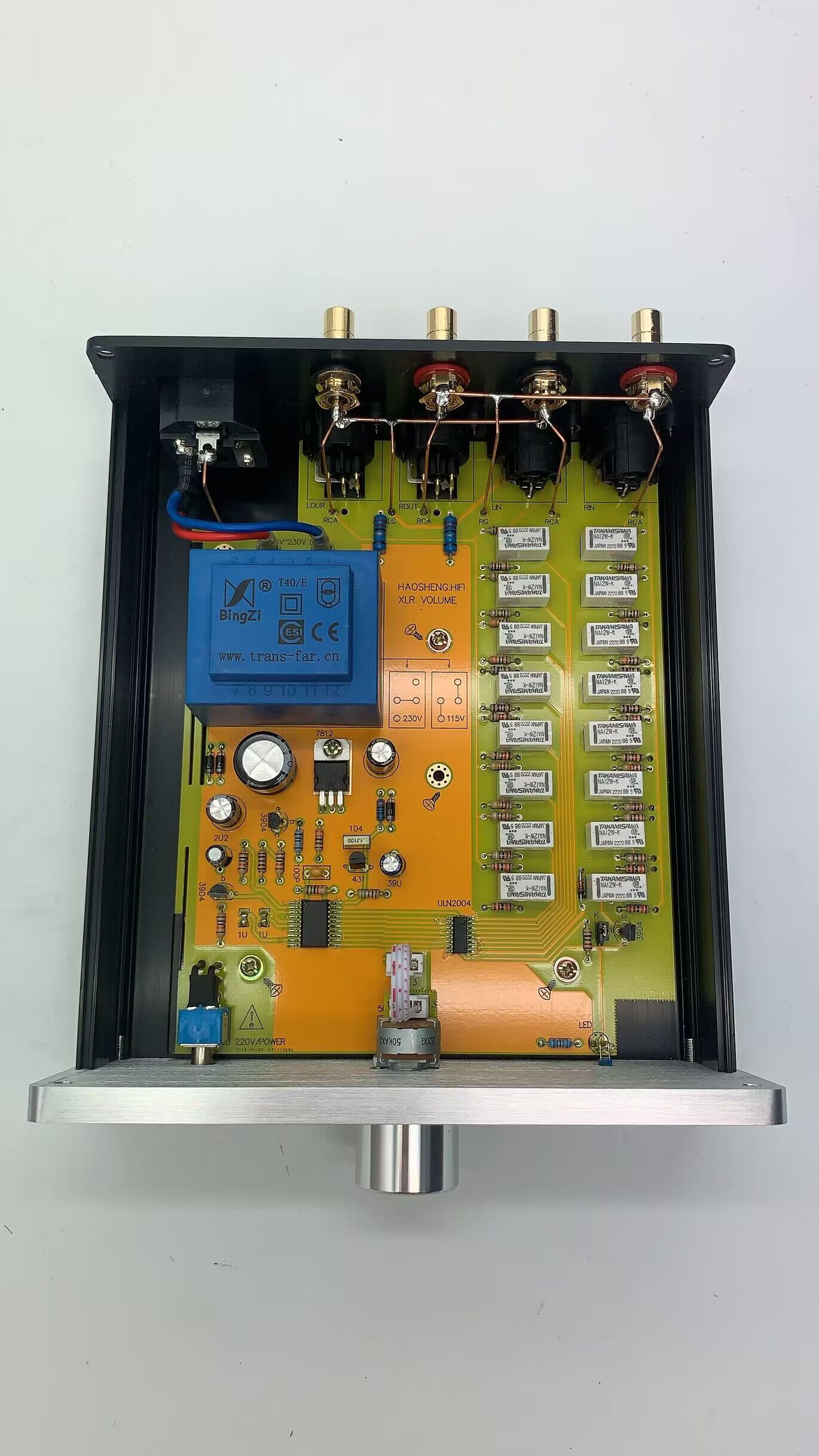 Finished HiFi Advanced Relay Volume Controller Balanced Preamplifier ...