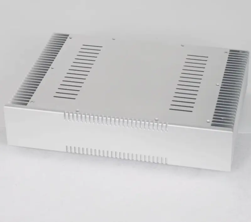 WA163 Full Aluminum Enclosure Both Sides Heatsink / Power Amplifier Chassis DIY New Class A ...