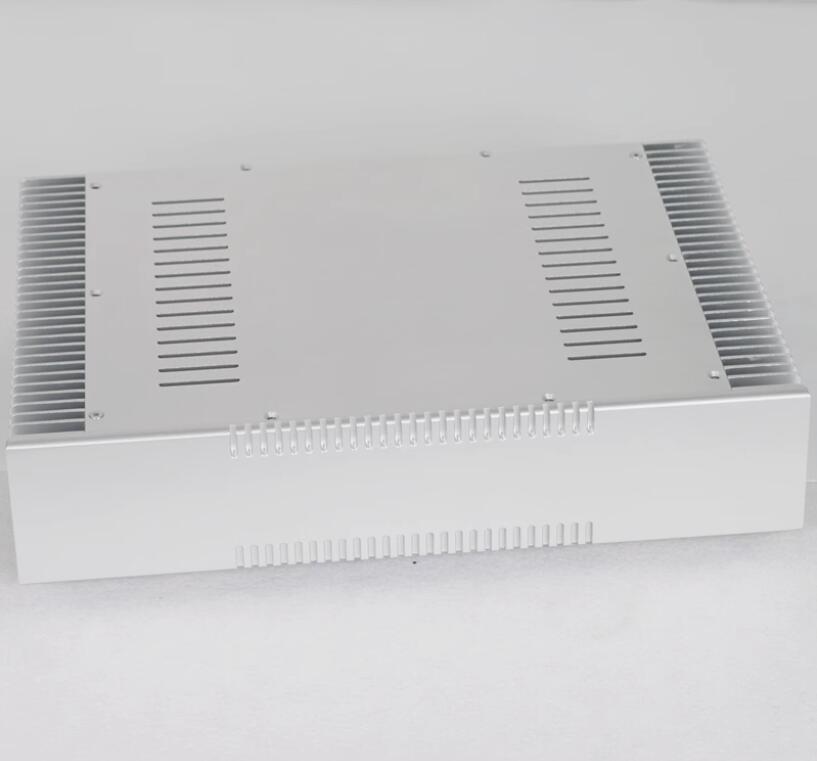 WA163 Full Aluminum Enclosure Both Sides Heatsink / Power Amplifier Chassis DIY New Class A ...