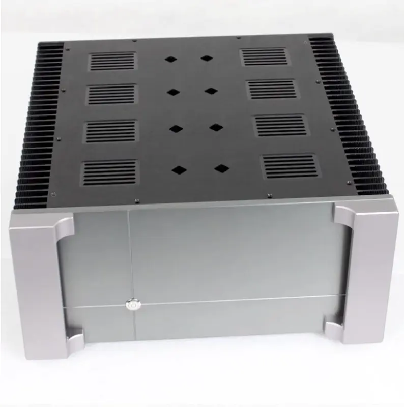 CJ162 Full Aluminum Enclosure Both Sides Heatsink / Power Amplifier Chassis DIY New Class A ...
