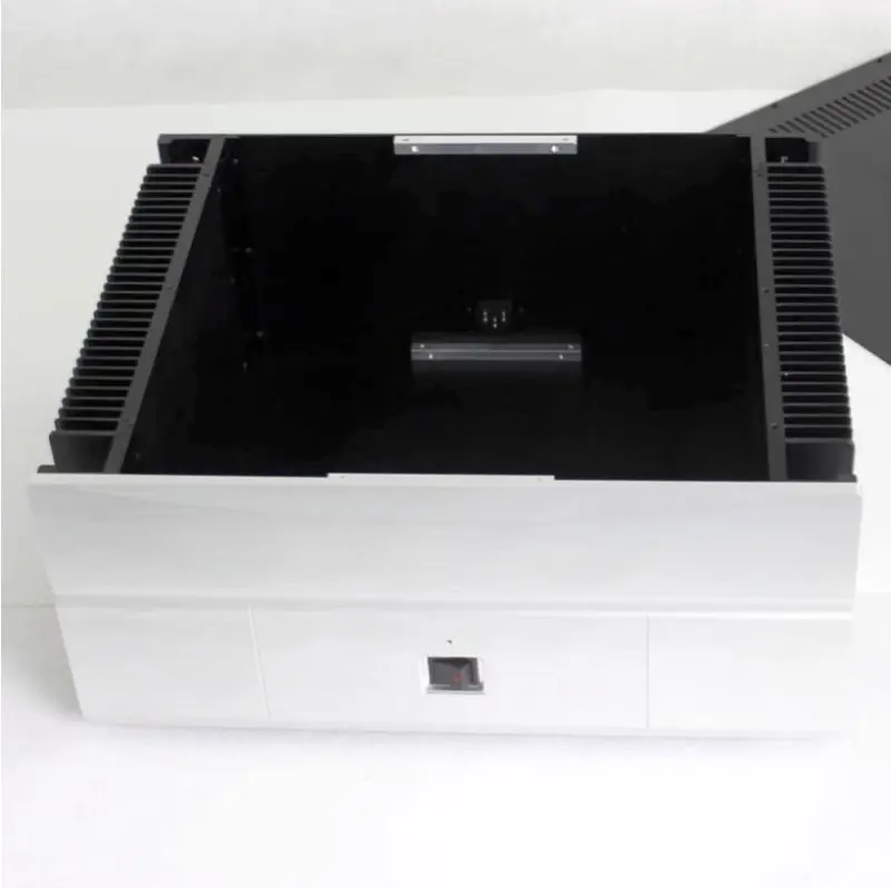 CJ161 Full Aluminum Enclosure Both Sides Heatsink / Power Amplifier Chassis DIY New Class A ...