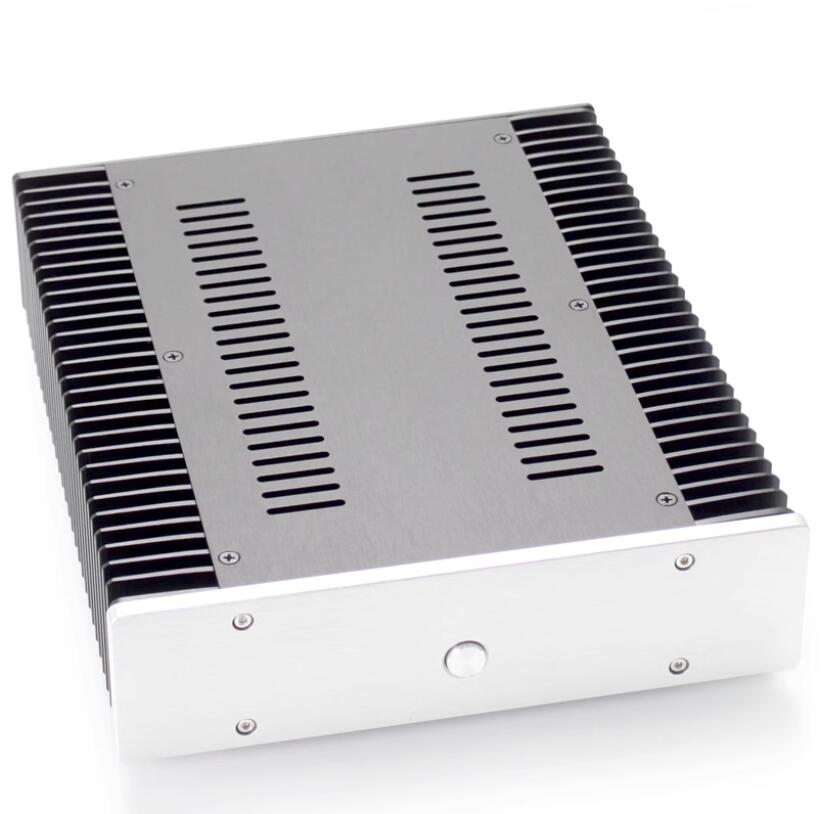 CJ-159 Full Aluminum Enclosure Both Sides Heatsink / Power Amplifier Chassis DIY New Class A ...