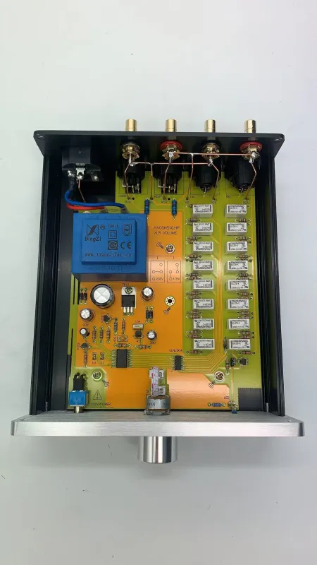 Finished HiFi Advanced Relay Volume Controller Balanced Preamplifier ...