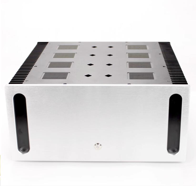 CJ-153 Full aluminum DIY chassis power amplifier chassis class A enclosure PSU box side heatsink
