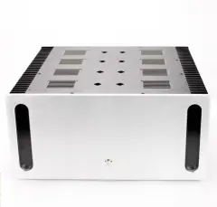 CJ-153 Full aluminum DIY chassis power amplifier chassis class A enclosure PSU box side heatsink