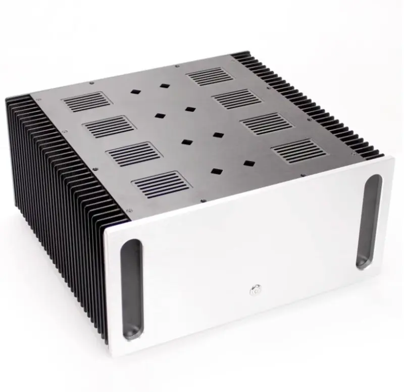 CJ-153 Full aluminum DIY chassis power amplifier chassis class A enclosure PSU box side heatsink