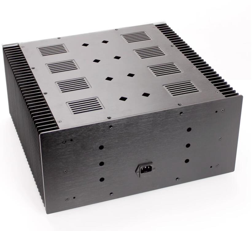 CJ-153 Full aluminum DIY chassis power amplifier chassis class A enclosure PSU box side heatsink