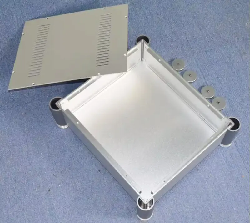 CJ145 Full Aluminum Power Amplifier Chassis DAC Case Preamp Box PSU ...
