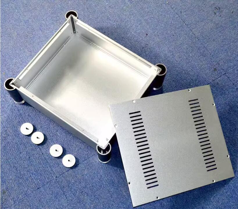 CJ145 Full Aluminum Power Amplifier Chassis DAC Case Preamp Box PSU ...