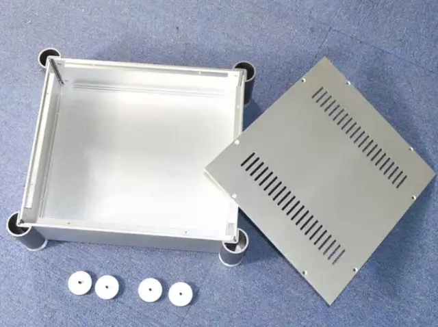 CJ145 Full Aluminum Power Amplifier Chassis DAC Case Preamp Box PSU Enclosure