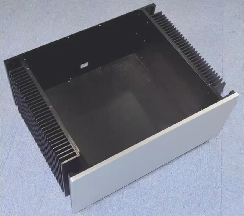 WA142 Full aluminum chassis power amplifier chassis class A enclosure PSU box side heatsink