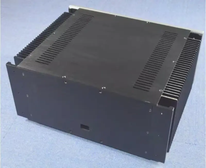 WA142 Full aluminum chassis power amplifier chassis class A enclosure PSU box side heatsink