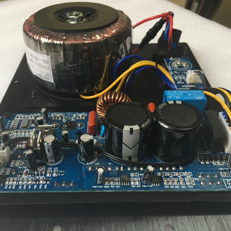 200W Class D high-power output amplifier board 10 inch/12 inch active ...