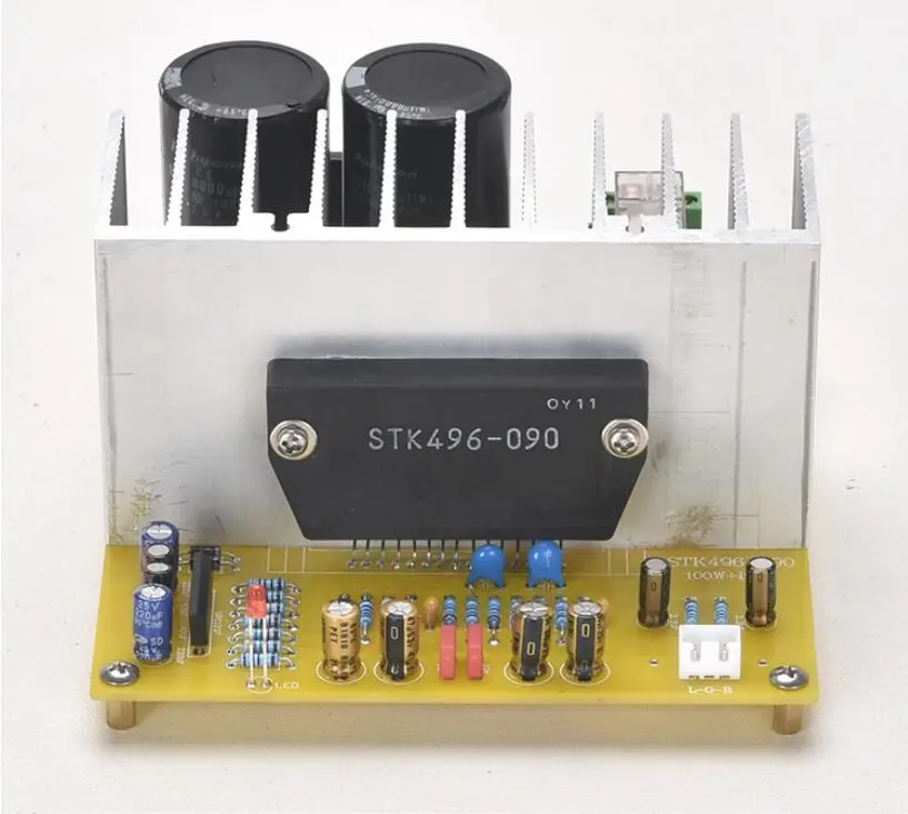 Finished STK High Power STK496-090 HIFI stereo 2X100W Low Distortion ...
