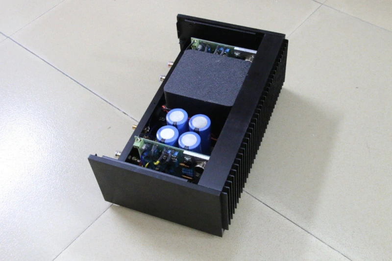 Finished Classic QUAD405 Clone Power amplifier Audio amp 100W+100W ONSEMI MJ15024