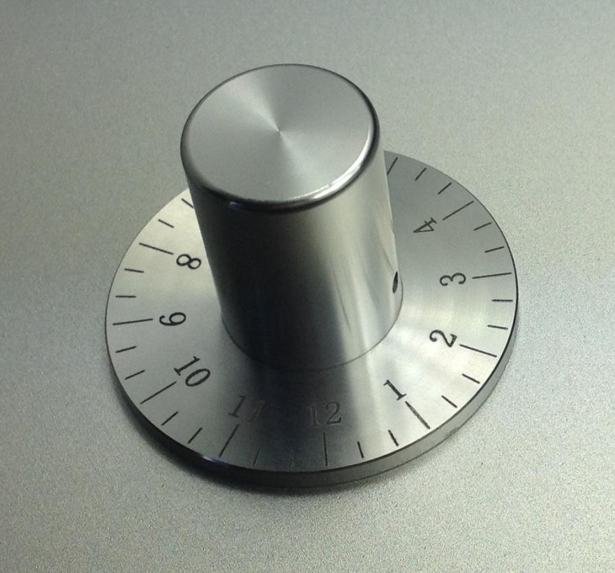 1PCS CELLO High gloss 50mm graduated all aluminum knob for audio DIY ...