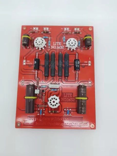 LS32 Tube Finished Preamplifier Board 6H30 Tube Amplification(No Tubes)