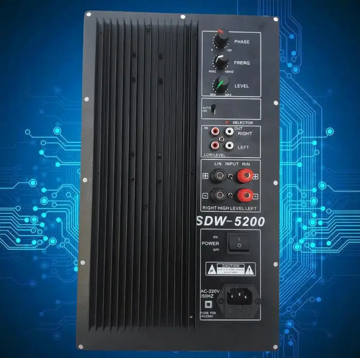 1000W high-power amplifier board cinema home device, amplified bass ...