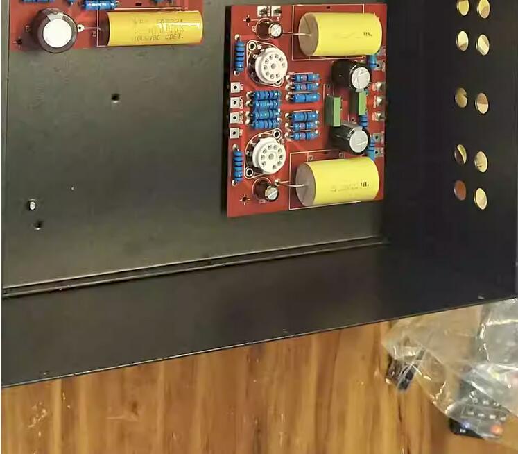 Tube preamplifier DIY chassis Phono amplifier housing acrylic panel ...