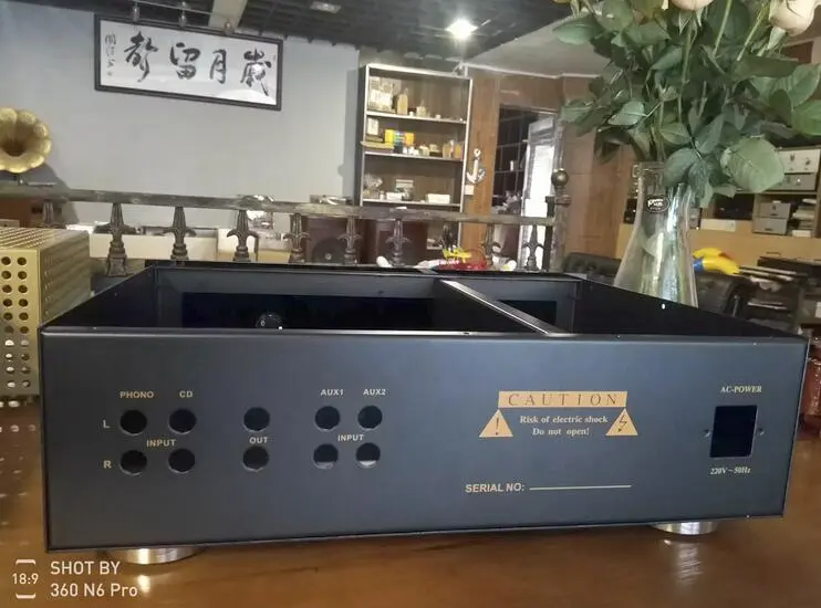 Tube preamplifier DIY chassis Phono amplifier housing acrylic panel ...