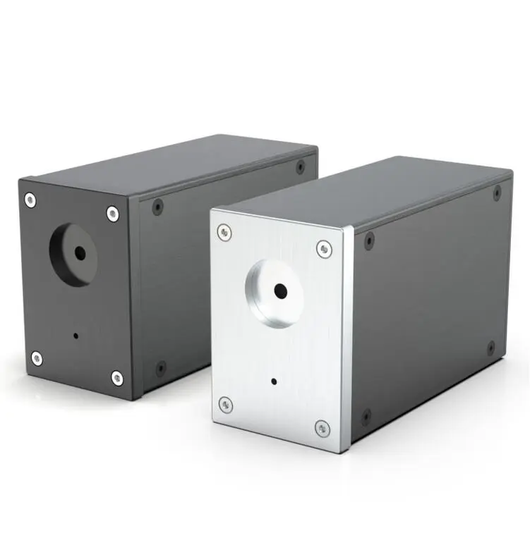 DIY A0609 NEW Silver/black Full Aluminum Chassis Amplifier Enclosure ...