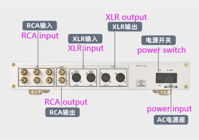 AM8 Class A hifi Headphone amplifier preamplifier with balance input ...