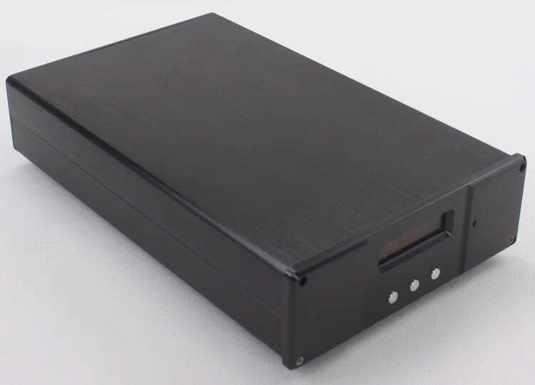 Full Aluminum ES9018 DAC Enclosure Amplifier Case Chassis/ Audio Decoder BOX black