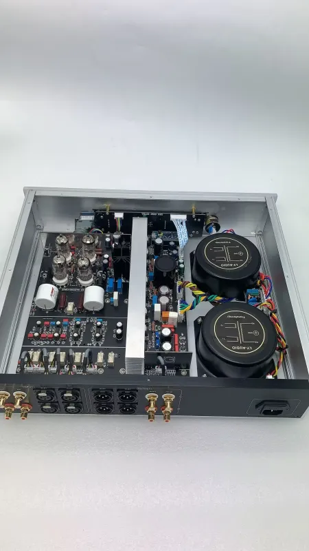 T2500 Fully Balanced HIFI E88CC * 2+ECC82 * 2 tube preamplifier with ...