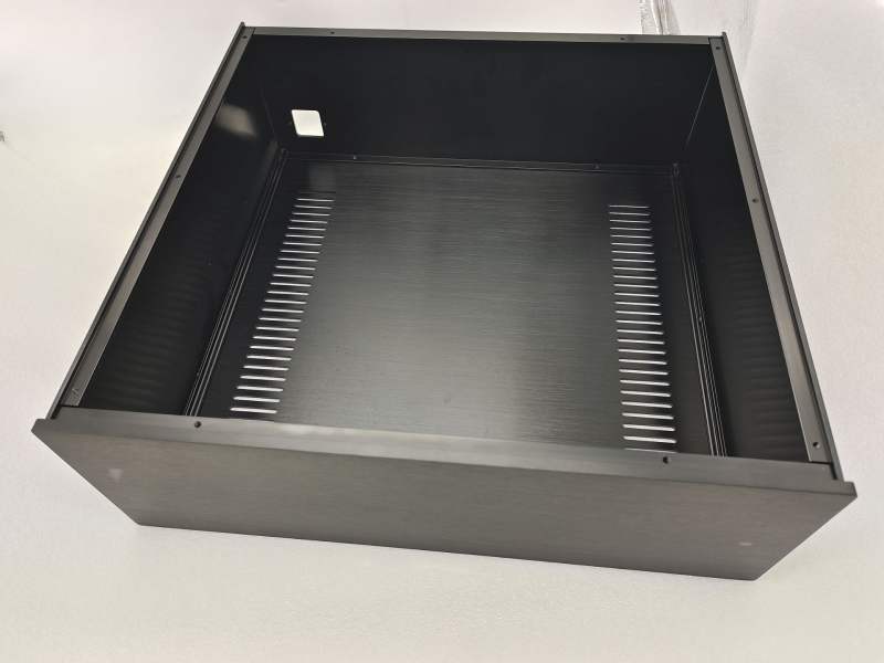 4315C Black Aluminum Chassis DIY Amplifier Audio Shell HIFI Case 430* ...