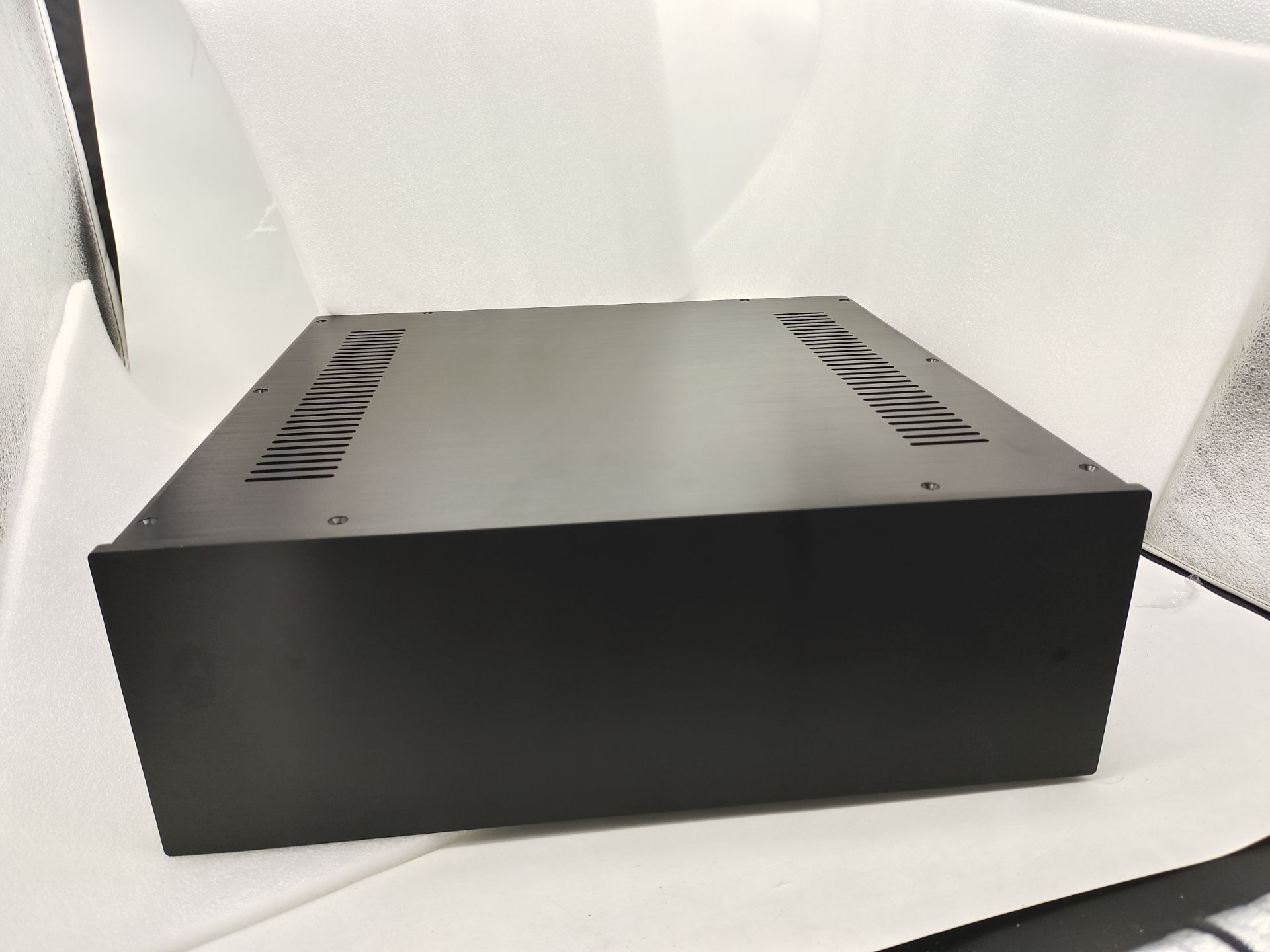 4315C Black Aluminum Chassis DIY Amplifier Audio Shell HIFI Case 430* ...