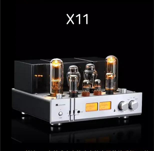 MUZISHARE X11 6L6 push 845 class A HIFI 28W*2 stereo tube amplifier ...