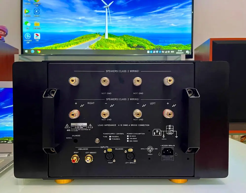 AM200 HIFI Fully balanced Class A stereo 200W*2 power amplifier With ...