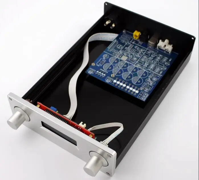 WA8 All Aluminum Audio Decoder Enclosure Mini DAC Case DIY Chassis For AK4118 DAC Board 275*190*65MM