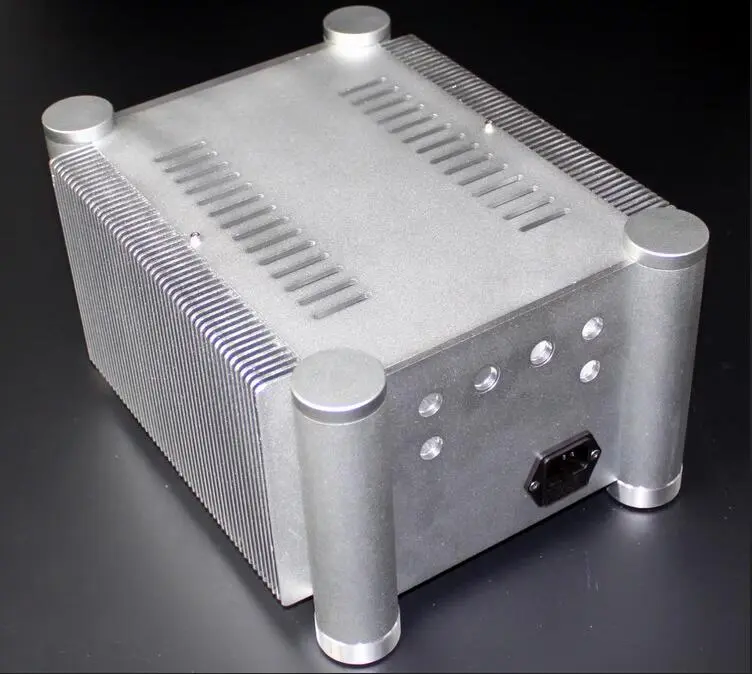 WA25 All-Aluminum Rounded Audio Amplifier Chassis Preamp Case HiFi DIY Box