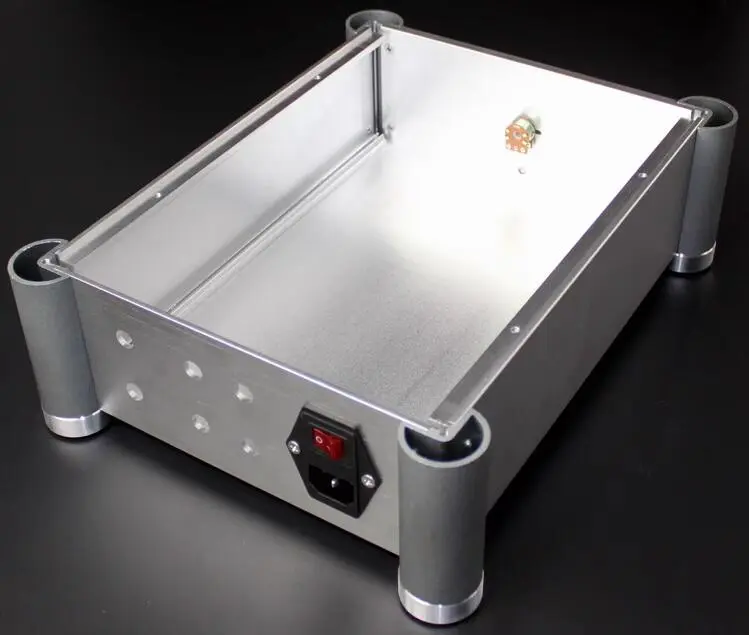 WA26 Silver Full Aluminum Amplifier Enclosure Preamp Chassis hifi DIY ...