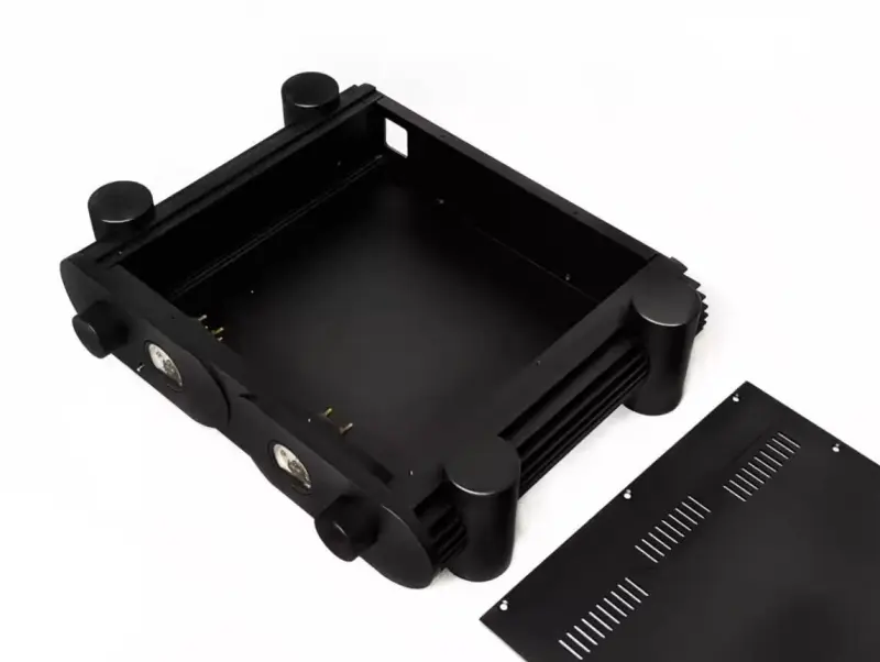 RD3908 All Aluminum Rounded Enclosure Audio Amplifier Case hifi DIY ...