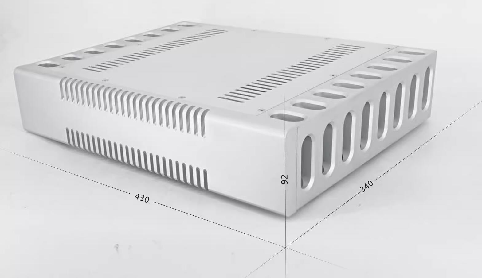 CNC4309B full aluminum amplifier chassis HIFI preamp box DIY case with heatsink