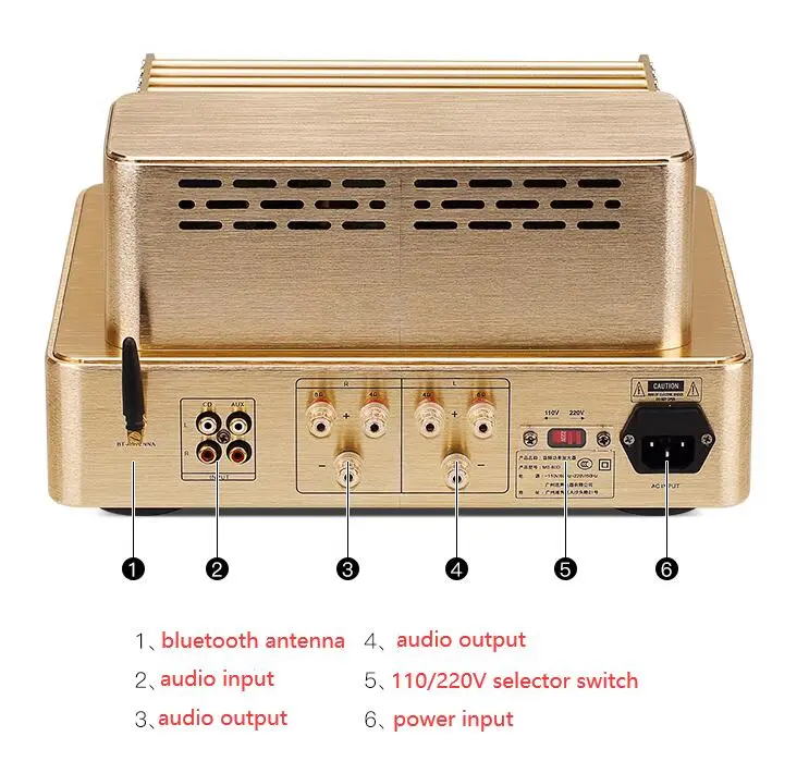 Nobsound MS-60D 12W+12W Household High Fidelity Electronic Tube ...