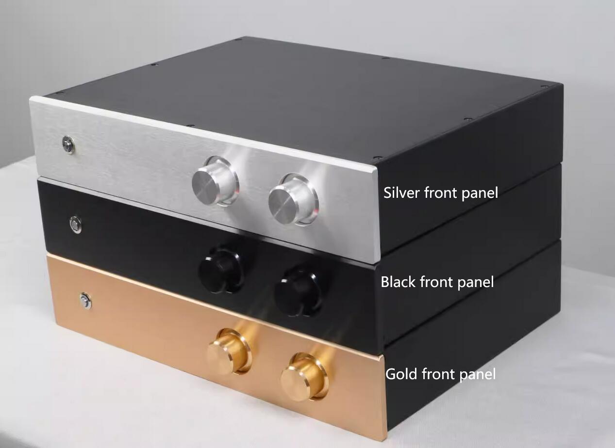 4308P Full Aluminum Enclosure HiFi DIY Audio Preamp Case Power ...