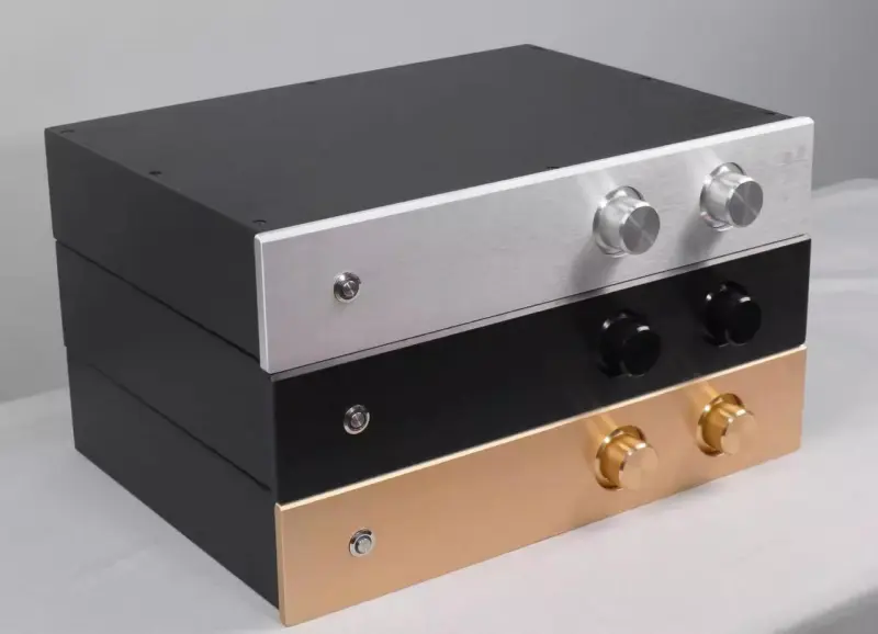 4308P Full Aluminum Enclosure HiFi DIY Audio Preamp Case Power Amplifier Chassis