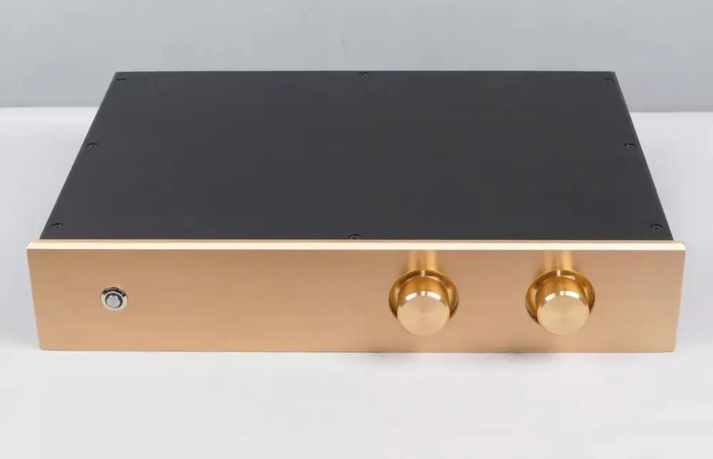 4308P Full Aluminum Enclosure HiFi DIY Audio Preamp Case Power ...